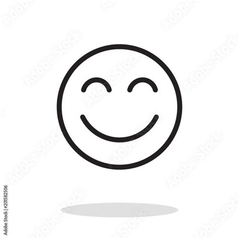 Smile Vector Icon Happy Symbol Stock Vektorgrafik Adobe Stock 5655143
