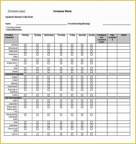 Free Checklist Template Word Of Word Checklist Templates Free Download Heritagechristiancollege