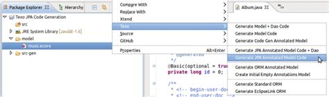 Texogenerate Jpa Orm Introduction Eclipsepedia