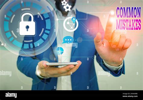 Conceptual Hand Writing Showing Common Mistakes Concept Meaning Actions That Are Often Used