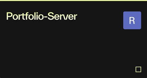 Portfolio Server Codesandbox Portfolio Server Codesandbox