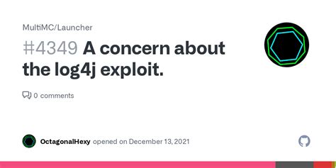 A Concern About The Log4j Exploit · Issue 4349 · Multimclauncher