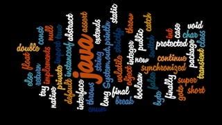 Java Programming Expressed With Word Clouds PPT