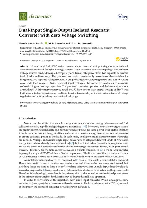 pdf dual input single output isolated resonant converter with zero