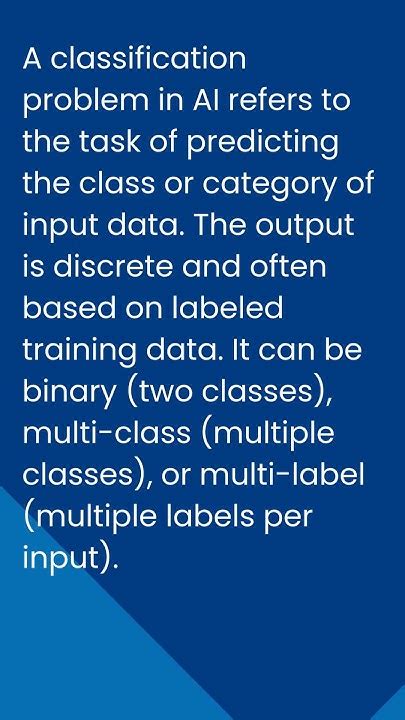 What Is A Classification Problem In Ai Ai Artificialintelligence Techiesplusacademy