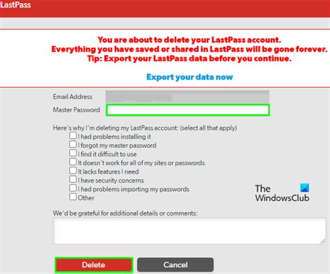 How To Delete Your Lastpass Account