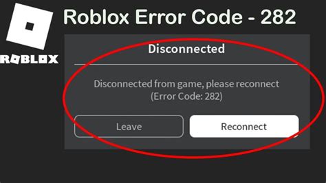how to fix error code 282 on roblox