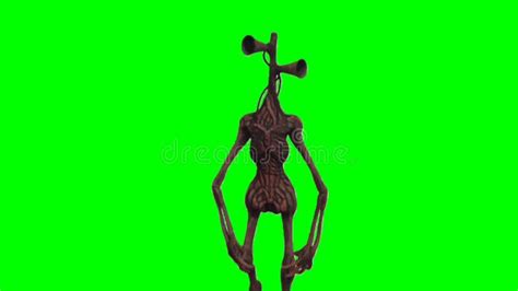 Siren Head Walking On Green Screen Stock Footage Video Of Looking