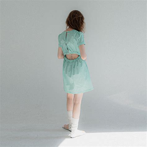 버블 미니 드레스 민트 감도 깊은 취향 셀렉트샵 29cm