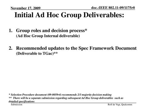 Proposed Scope For Tgac Ad Hoc Groups Ppt Download