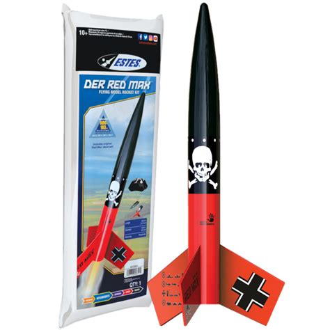 Der Red Max Series Iconic Model Rockets With Bold Design Estes Rockets