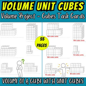 Volume Of Cubes Volume With Unit Cubes Worksheets 5th Grade Tpt