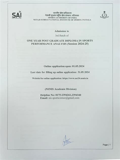 Pgd Sports Performance Analysis 2024 25 Pdf