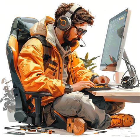 Robotics Engineer Cybersecurity Expert A Illustration Premium Ai Generated Image