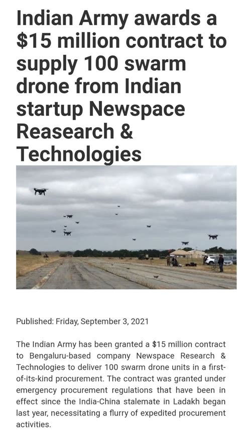 Nadeem M On Linkedin Drones Defence Army Artificialintelligence Security Swarm