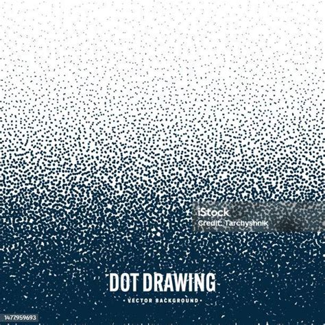 팁플 패턴 점선으로 표시된 기하학적 배경 찌르기 점웍 그리기 점을 사용한 음영 픽셀 분해 무작위 하프톤 효과 화이트 노이즈 거친