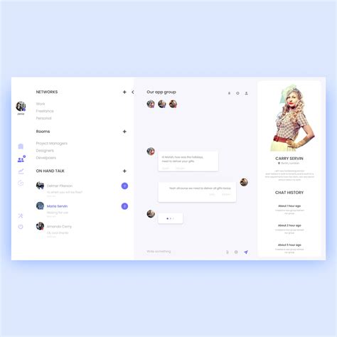 Chatting Ui Web Design Behance Chatting Ui Web Design Behance