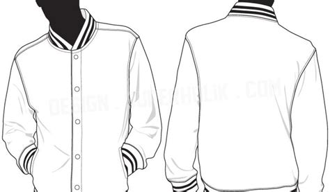 Baseball Jacket Template Varsity Jacket Template Hellovector Williamson