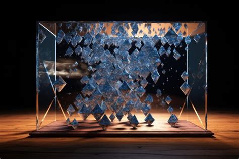 Premium Ai Image Computer Screen Displaying 3d Model Of Time Crystal Structure Created With