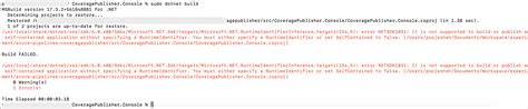 Build Started Failing With Error Netsdk1031 Specify Runtimeidentifier Or Set Selfcontained To