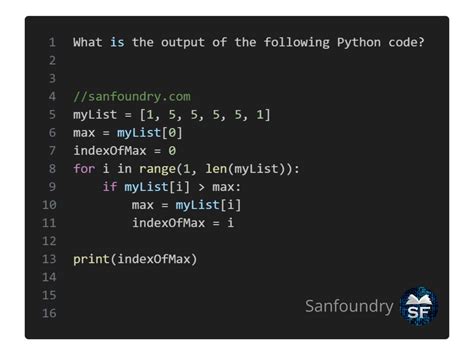 Sanfoundry On Linkedin Python Quiz