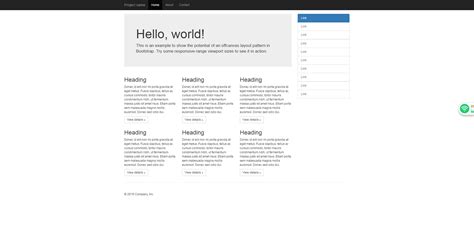 Twitter Bootstrap 3 Same Css Same Html But Different View From Example Stack Overflow