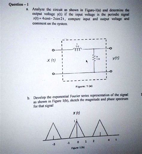 solved a analyze the circuit as shown in figure 1 a and determine