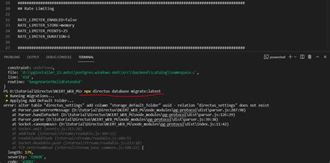 Postgresql Error Directus Database Migratelatest Throwing Error · Issue 7284 · Directus