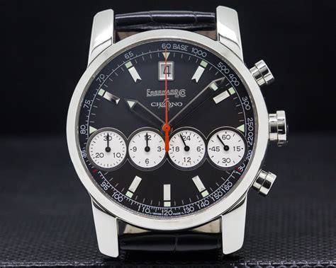 28975 Eberhard Chrono 4 Silver Dial Ss European Watch Company
