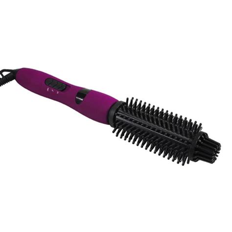 1 Inch Ceramic Curling Iron Brush Hair Styler Dual Voltage Hot Brush