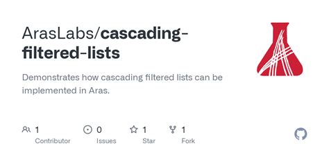 Github Araslabscascading Filtered Lists Demonstrates How Cascading