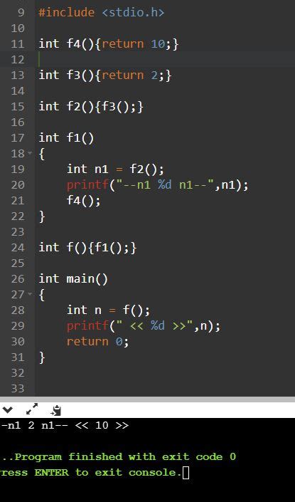 C What Happens When Function Doesnt Explicitly Return A Value Cant Figure Out How The Output