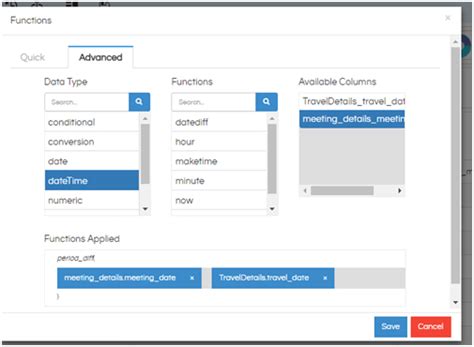 Period Diff Database Function Usage In Helical Insight