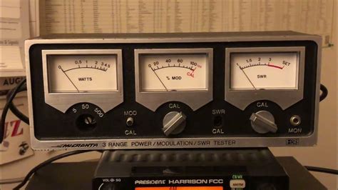 Micronta 21 522 Power Modulation Swr Meter Youtube