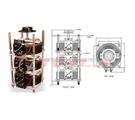 Three Phase Variac Flush Back Electronic Equipment With Durable Plastic Material For Education