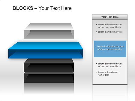 D Blocks PPT Diagrams Chart Design ID SmileTemplates