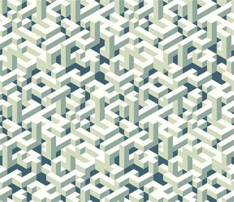 Isometric Cubes Seamless Pattern Vector Pattern For Projects As Stock