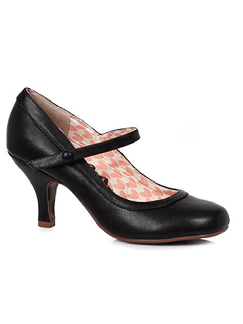 Bp320 Bettie 3 Retro Mary Jane Heel Shoes