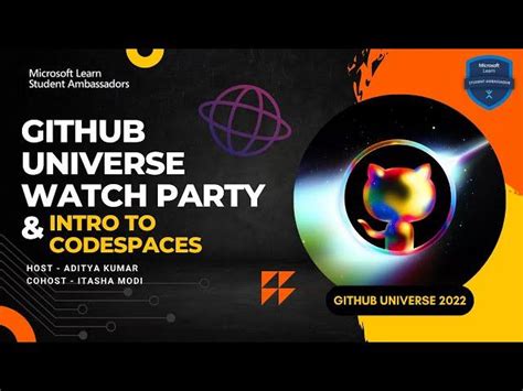 Aditya Kumar On Linkedin Github Universe Watch Party And Introduction