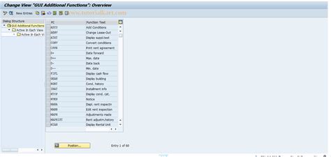 FOTI SAP Tcode RETI GUI Functions Additional