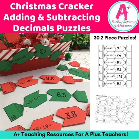 Add Or Subtract Decimal Numbers With 1 Decimal Place Christmas