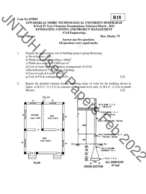 Estimation Costing And Project Management Februarymarch 2022 Pdf