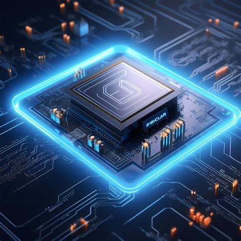 premium ai image artificial intelligence microchip background created with generative ai