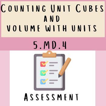 Counting Unit Cubes And Volume With Units Assessment 5 MD 4 TPT