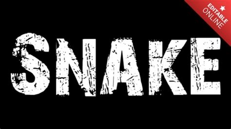 Snake Scratch Text Effect Generator