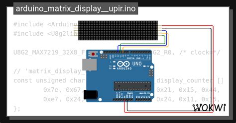Max7219 U8g2 Wokwi Esp32 Stm32 Arduino Simulator