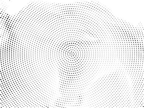Free Vector Abstract Circular Halftone Design Background
