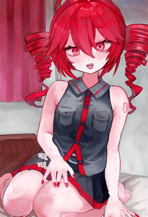 Microa Kasane Teto Kasane Teto Utau Utau Highres Translation Request 1girl Ahoge Arm