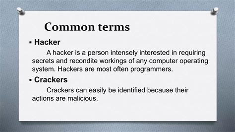 Network Security Vulnerabilities Threats And Attacks Pptx Internet Computing