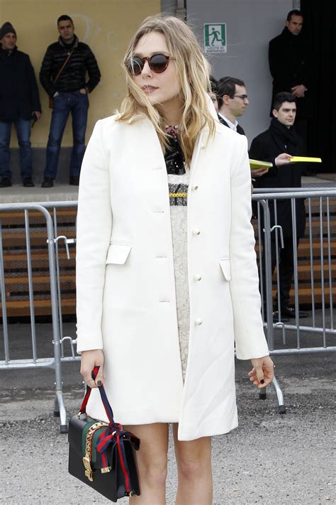 Elizabeth Olsen Arrives At Gucci Fashion Show In London 02242016